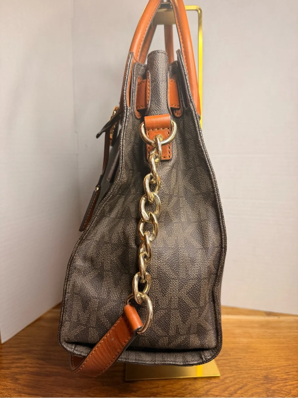 Michael Kors | Bags | Michael Kors Hamilton Large Signaturesatchel ...